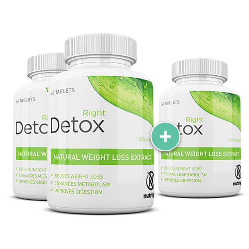 Nutright Right Detox Buy 2 Get 1 Free Bundle - 90 Day Plan